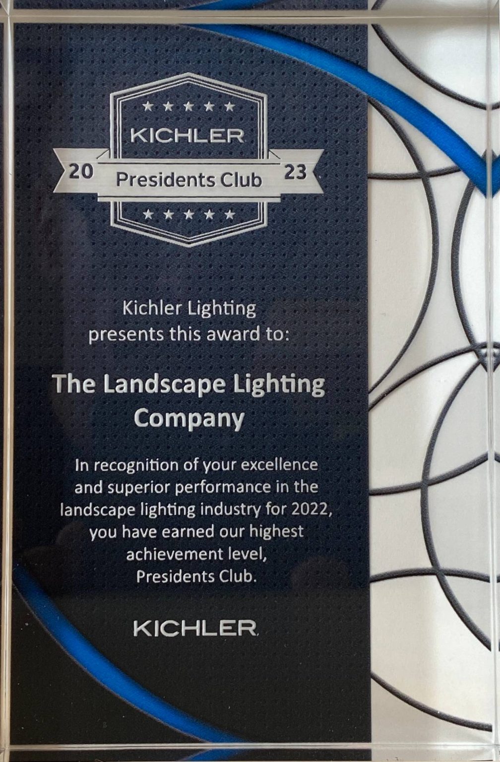 Presidents Club Award - The Landscape Lighting Company